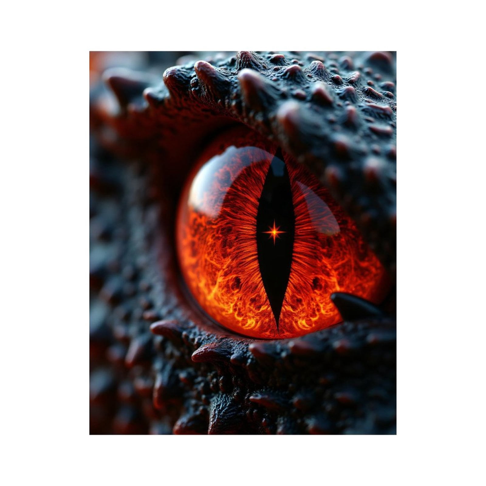 Paint by Numbers Kit for Adults, Fiery Dragon Eye Close Up Fantasy ...
