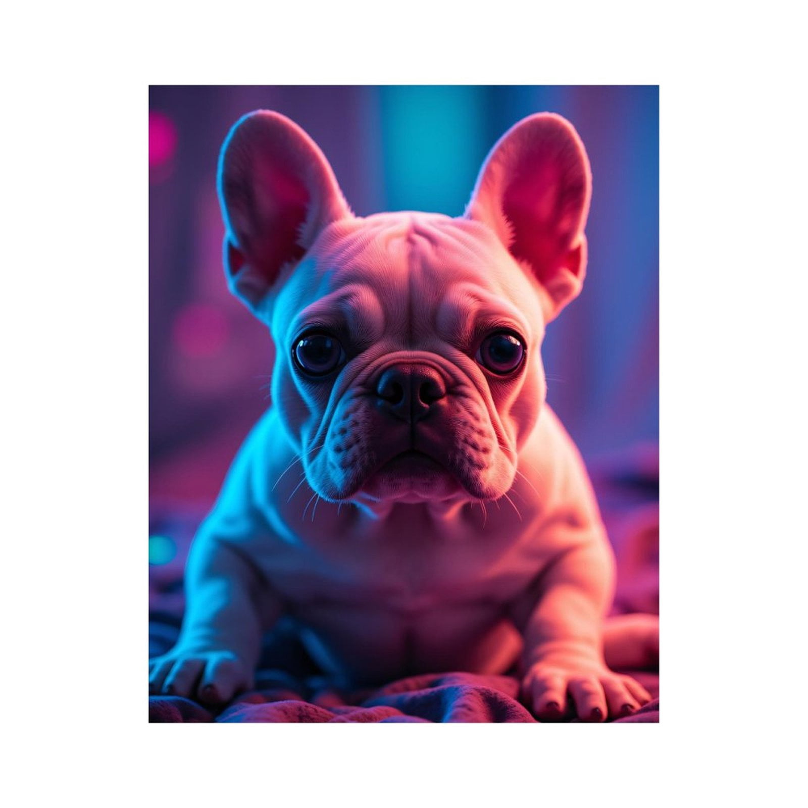 Paint by Numbers Kit for Adults, French Bulldog Neon Portrait Paint by ...