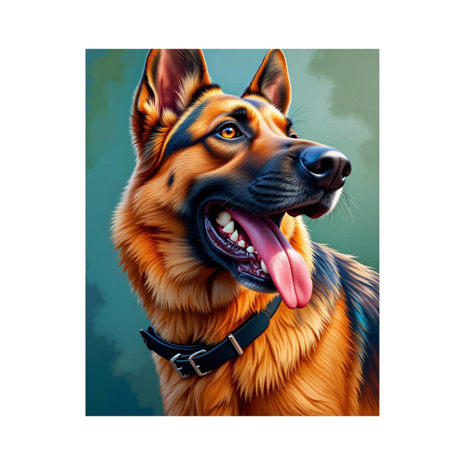 Paint by Numbers Kit for Adults, German Shepherd Portrait Lively Art ...