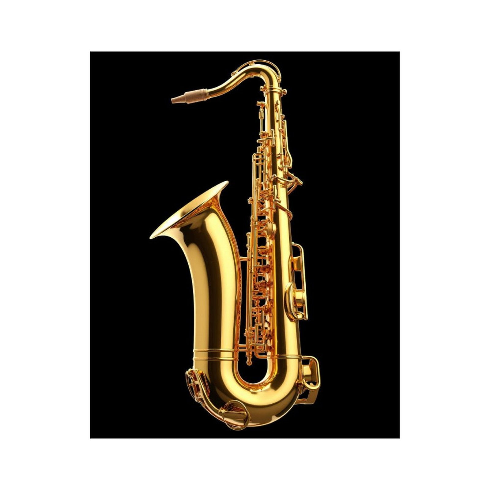 Paint by Numbers Kit for Adults, Golden Brass Saxophone Music ...