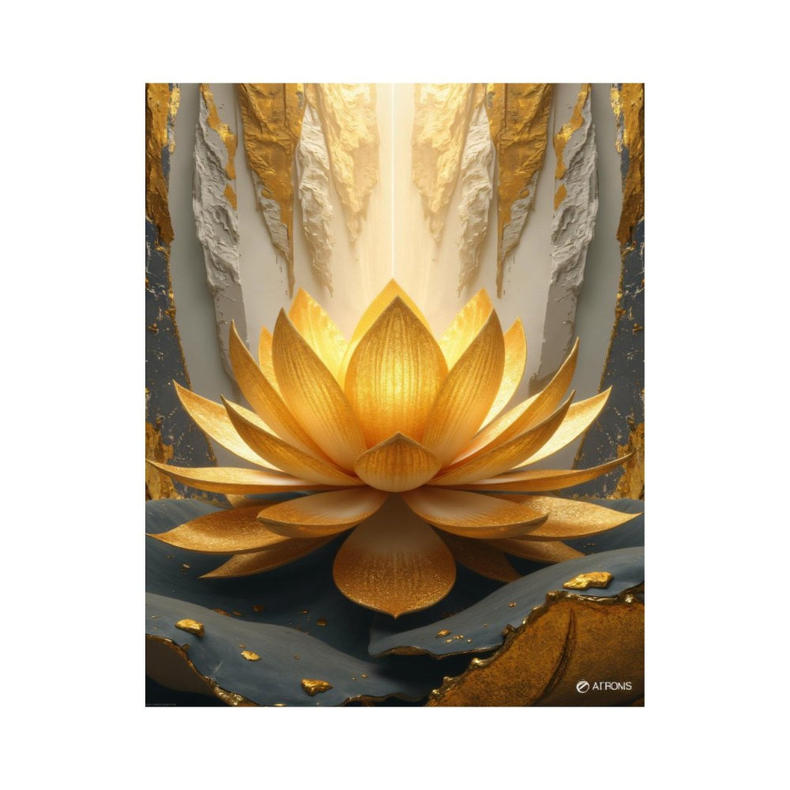 Paint by Numbers Kit for Adults, Golden Lotus Radiant Illumination ...