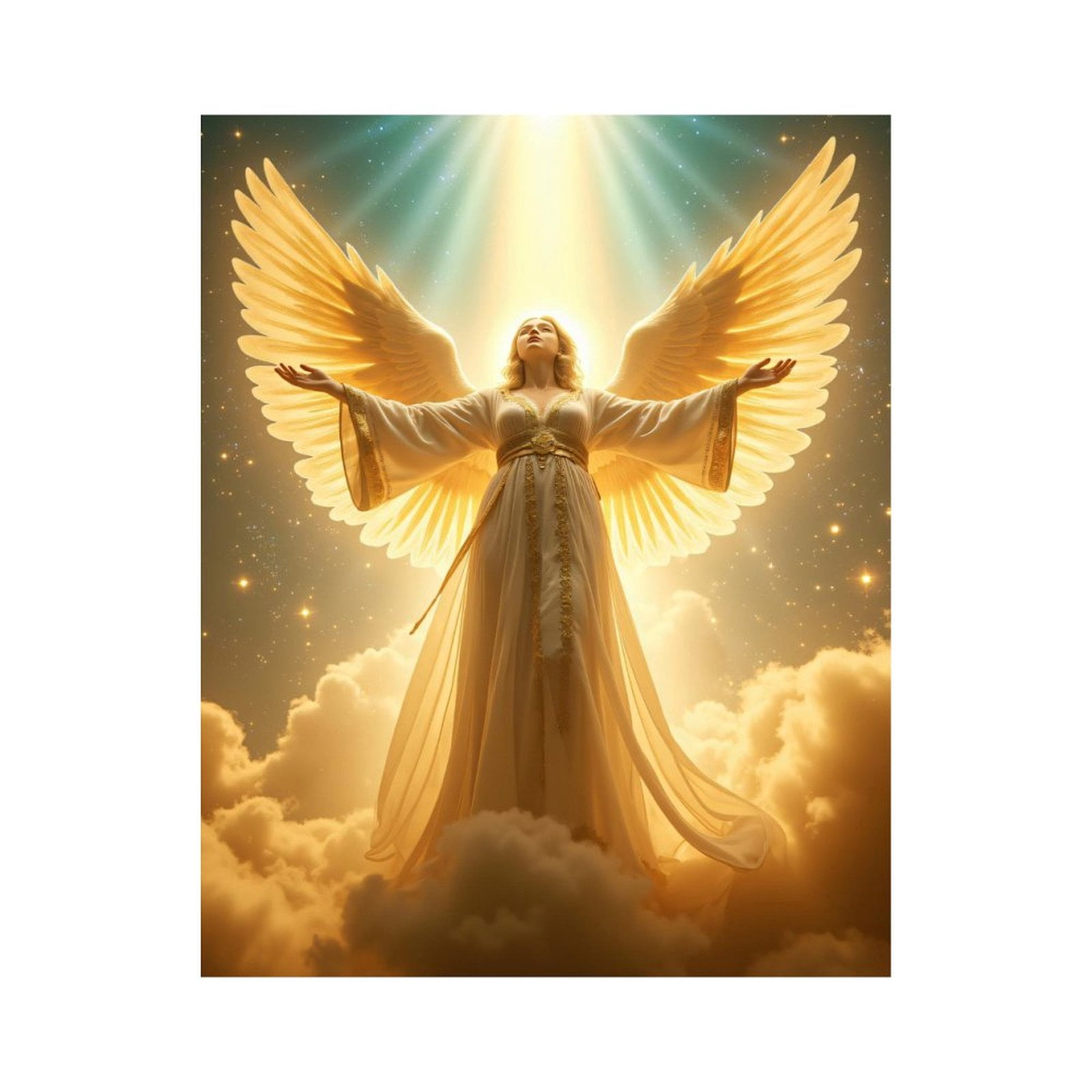 Paint by Numbers Kit for Adults, Heavenly Angelic Lightburst Sky Paint ...