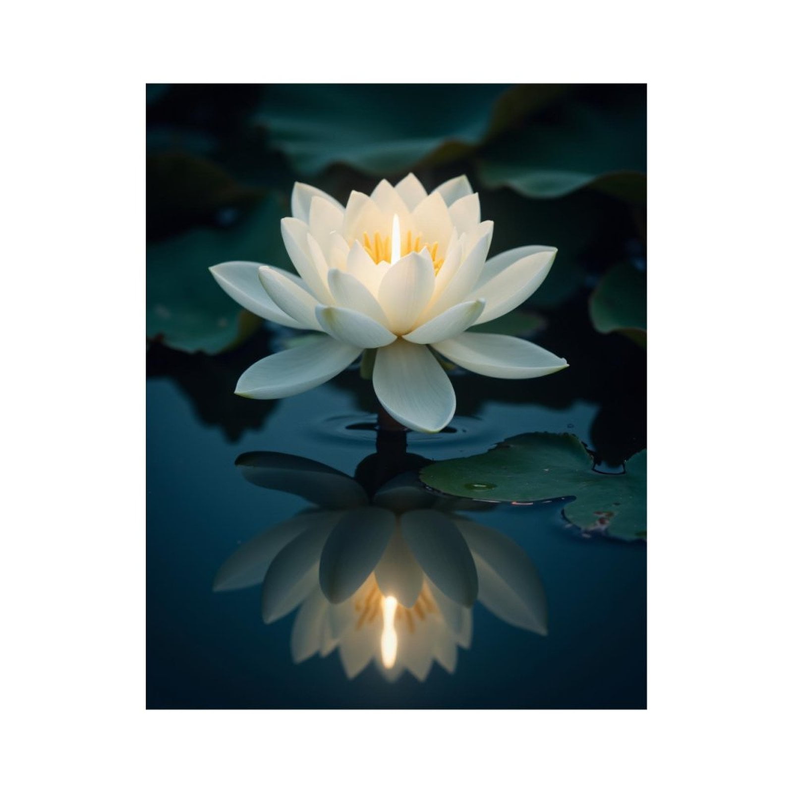 Paint by Numbers Kit for Adults, Lotus Bloom Reflection Water Lily Paint by Numbers, Easy Paint ...