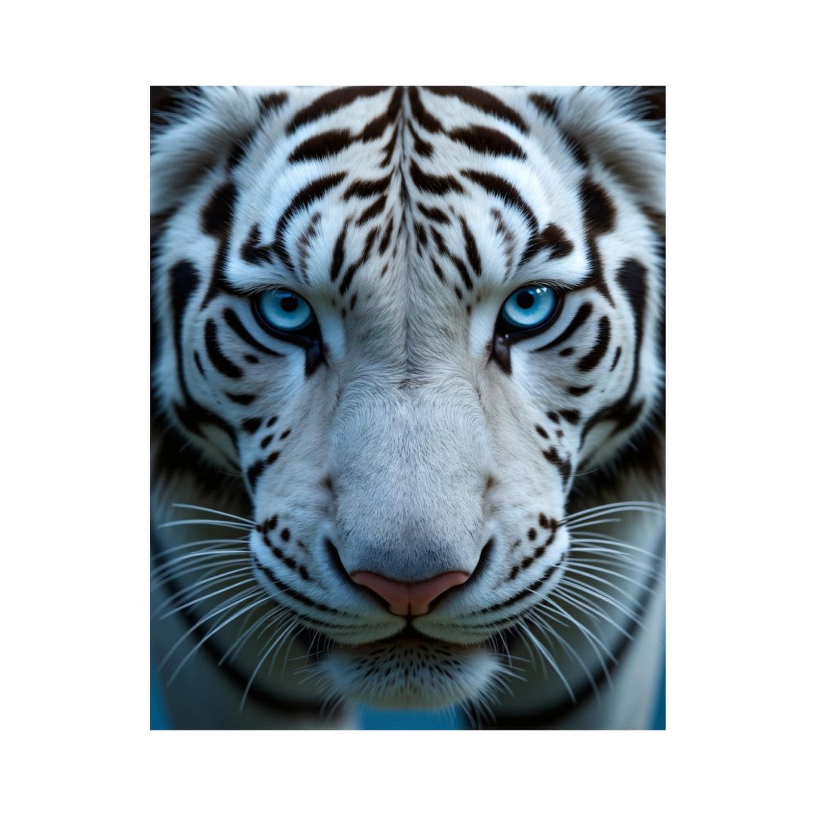 Paint by Numbers Kit for Adults, Magnificent Blue Eyed Tiger Portrait ...