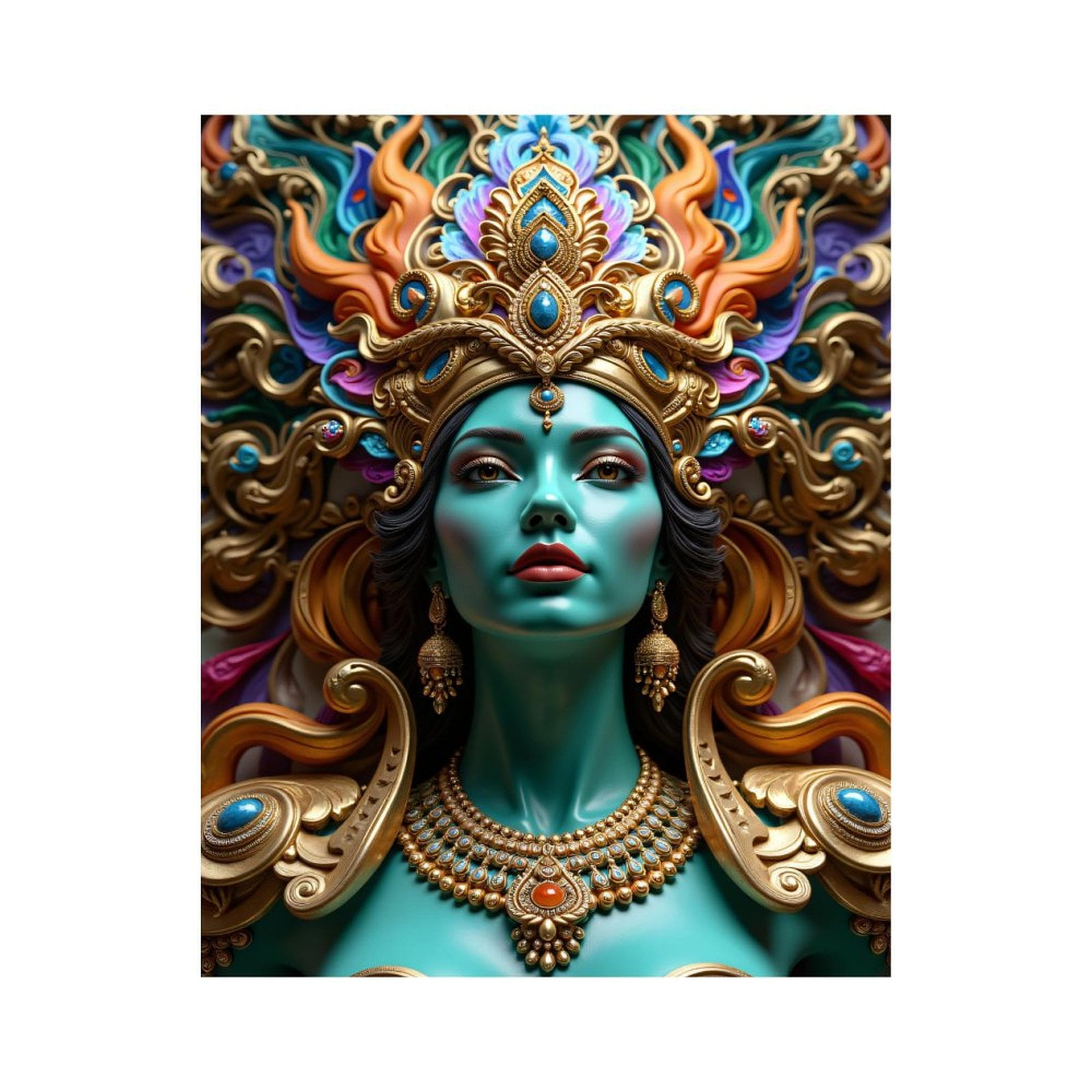 Paint by Numbers Kit for Adults, Mystical Regal Ornate Portrait Paint ...