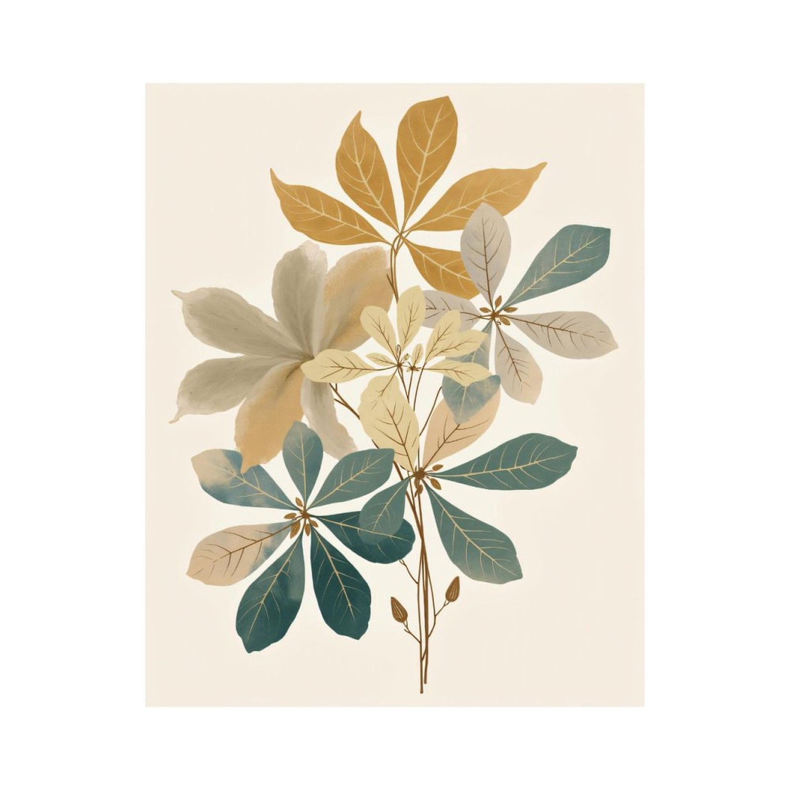 Paint by Numbers Kit for Adults, Natural Botanical Artwork Paint by ...