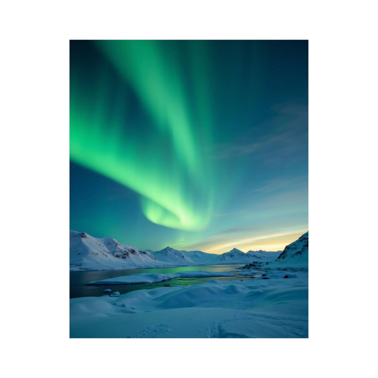 Paint by Numbers Kit for Adults, Northern Lights Arctic Sky Landscape ...
