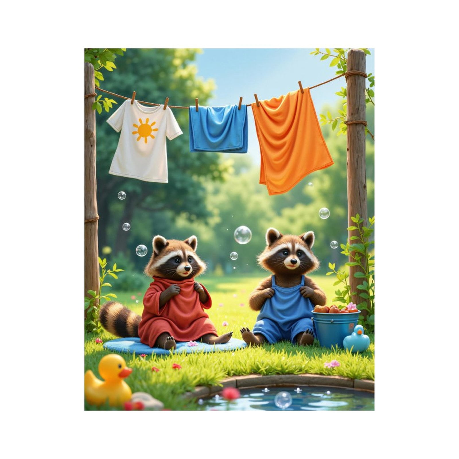 Paint by Numbers Kit for Adults, Raccoon Picnic Summer Day Outdoors ...