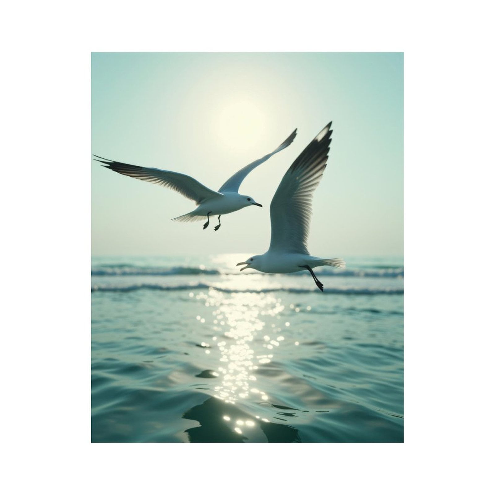 Paint by Numbers Kit for Adults, Seagulls Ocean Sunset Flight Paint by ...