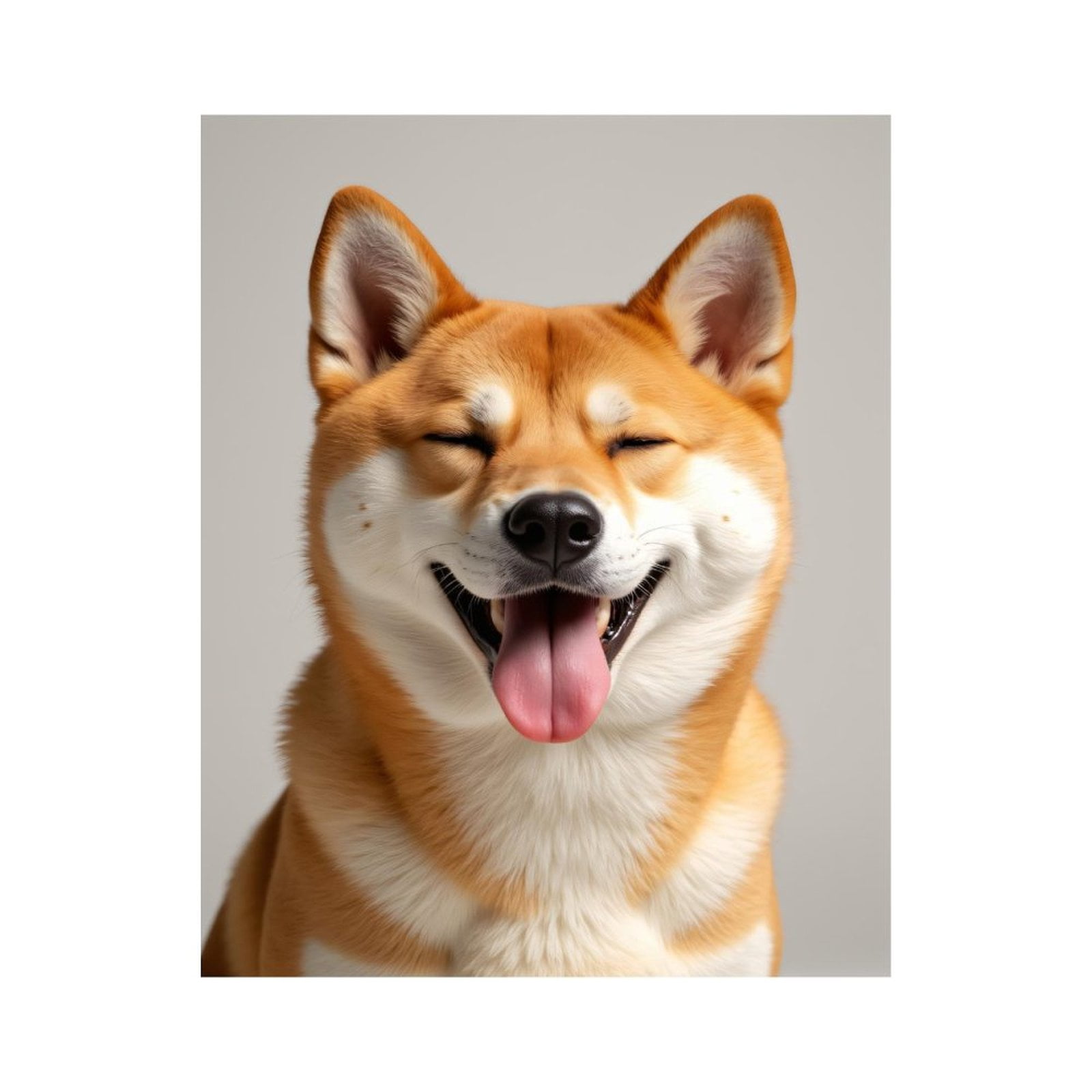 Paint by Numbers Kit for Adults, Shiba Inu Happy Expression Dog Paint ...