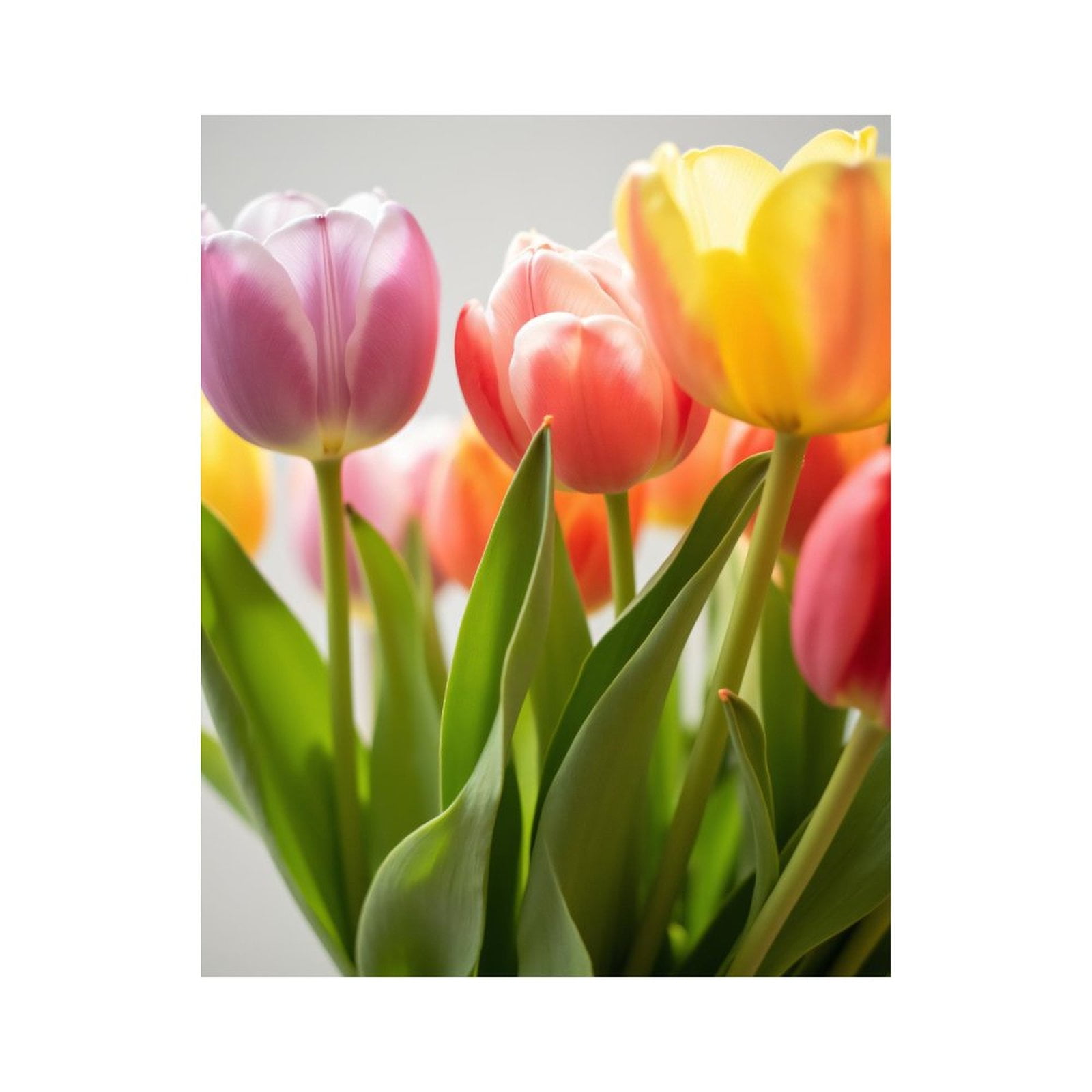 Paint by Numbers Kit for Adults, Spring Tulips Varied Colors Blooms ...