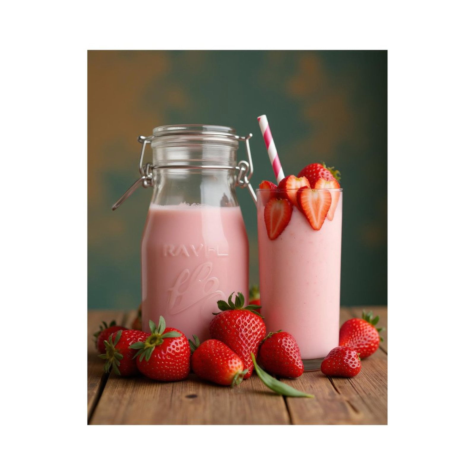 Paint by Numbers Kit for Adults, Strawberry Smoothie Beverage Display ...