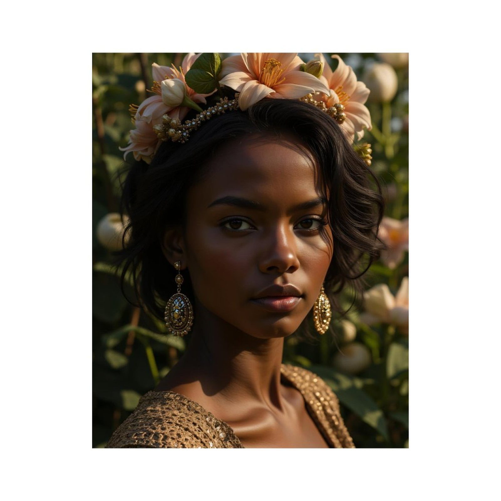 Paint by Numbers Kit for Adults, Summer Elegance Floral Portrait Paint ...