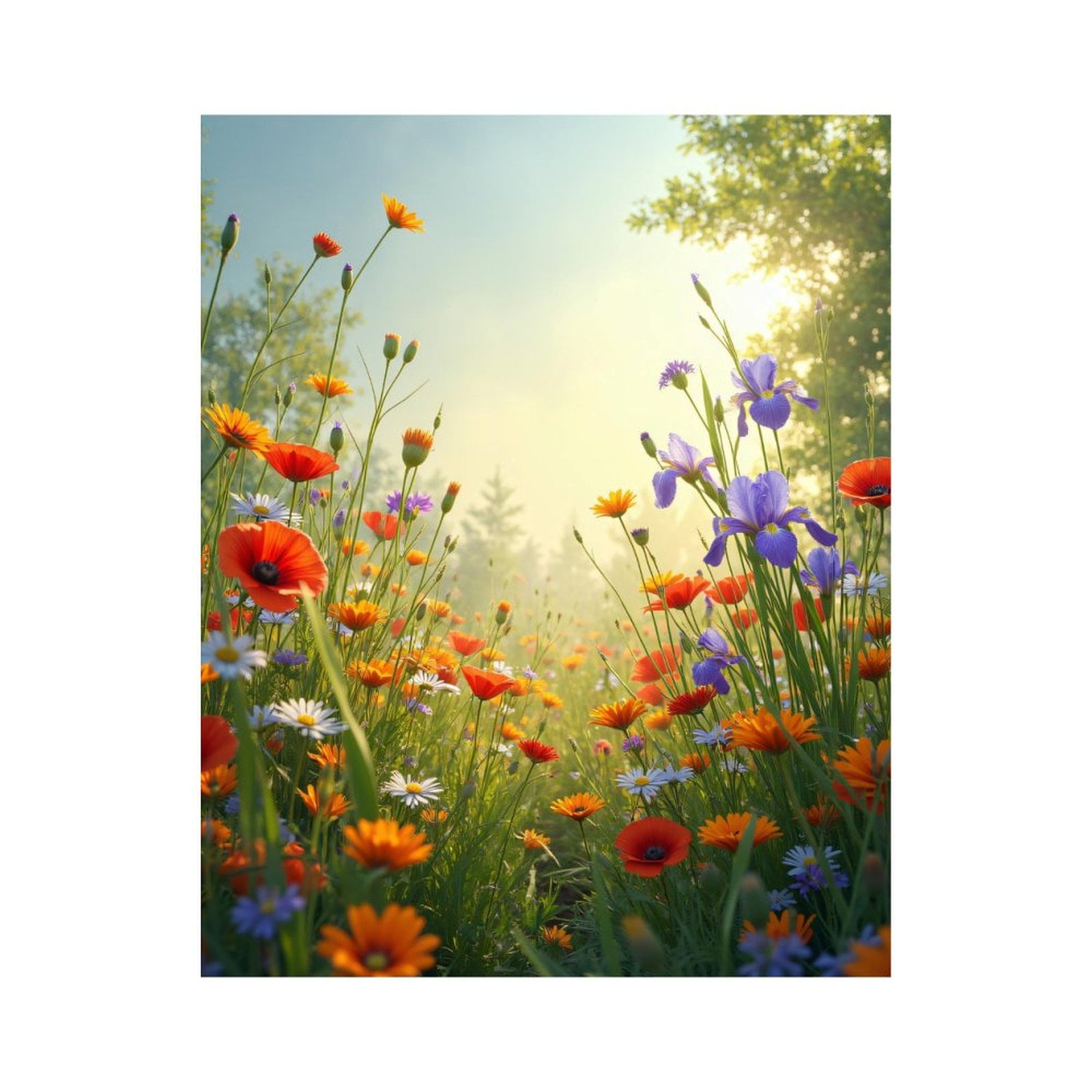 Paint by Numbers Kit for Adults, Sunrise Garden Scene Paint by Numbers ...