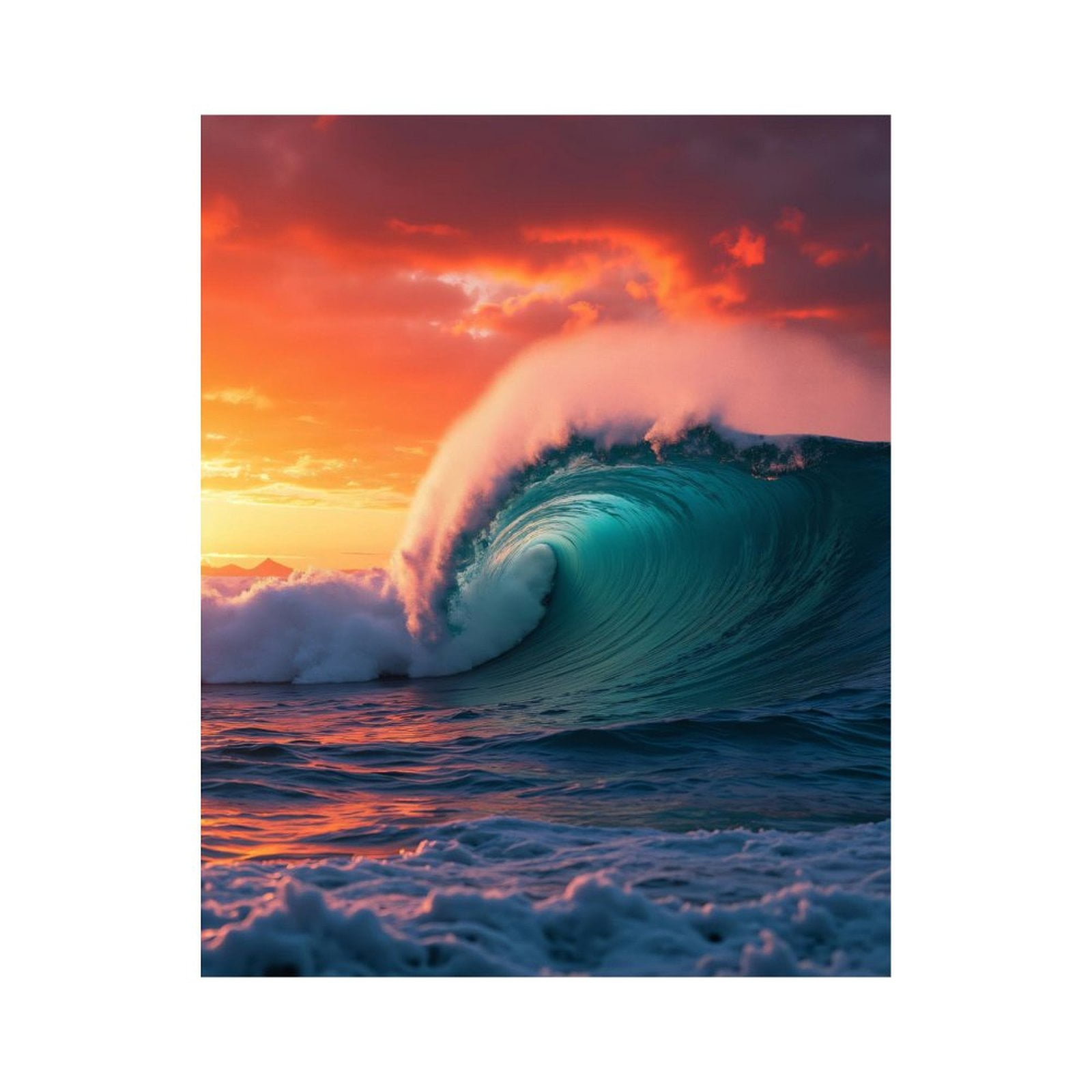 Paint by Numbers Kit for Adults, Sunset Ocean Wave Beauty Paint by Numbers, Easy Paint by ...