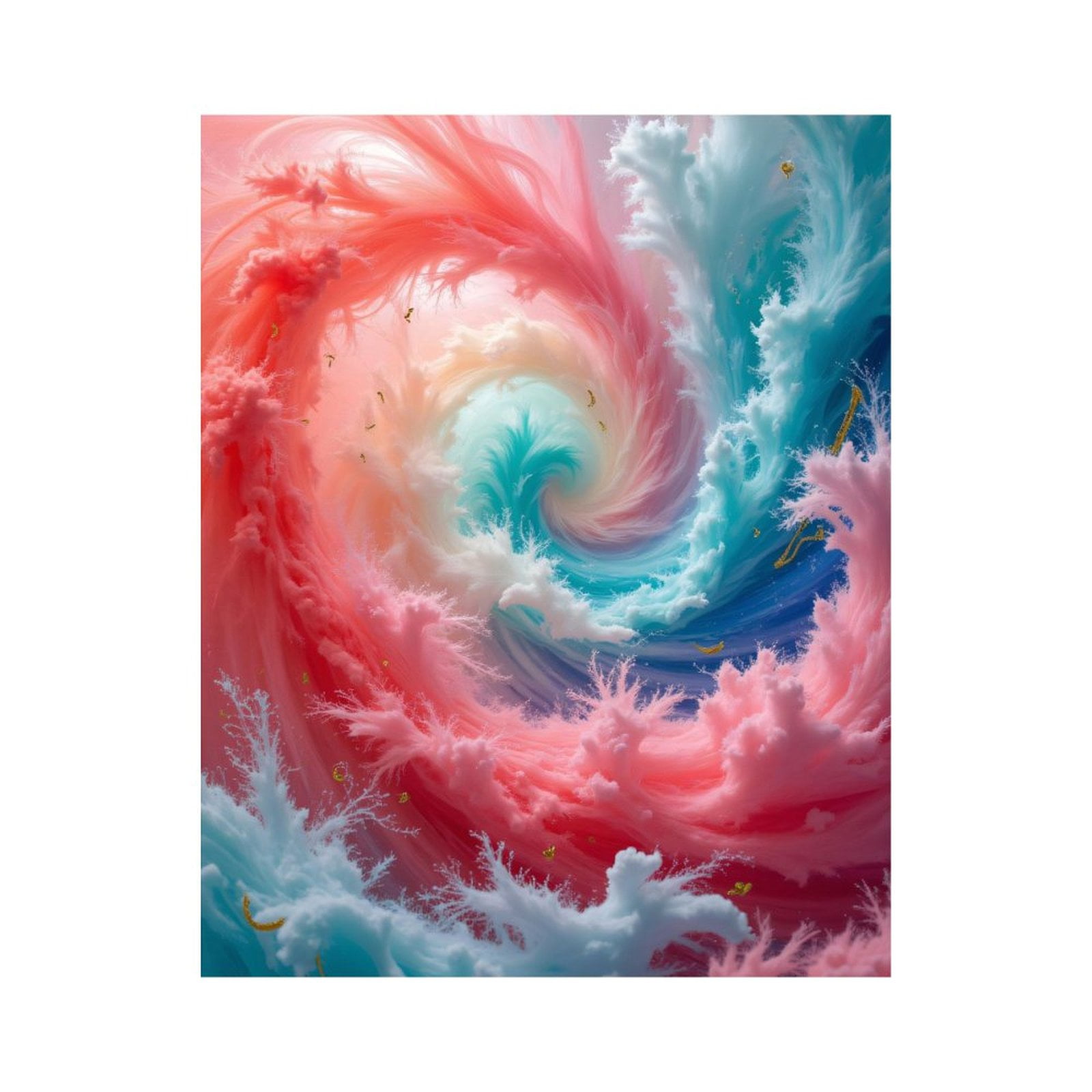 Paint by Numbers Kit for Adults, Swirling Colorful Cloud Vortex Paint ...