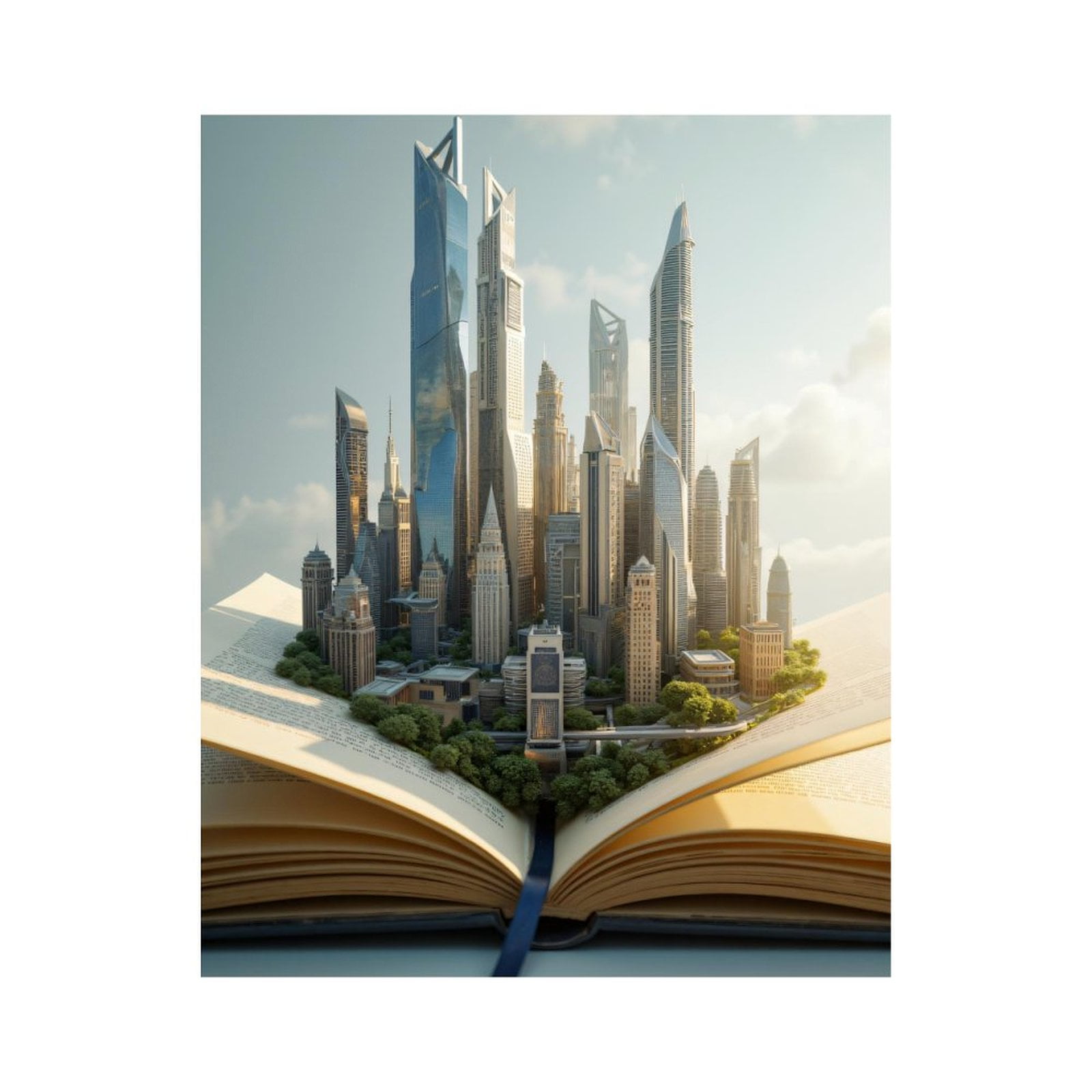 Paint by Numbers Kit for Adults, Tall City Architecture Fantasy Paint ...