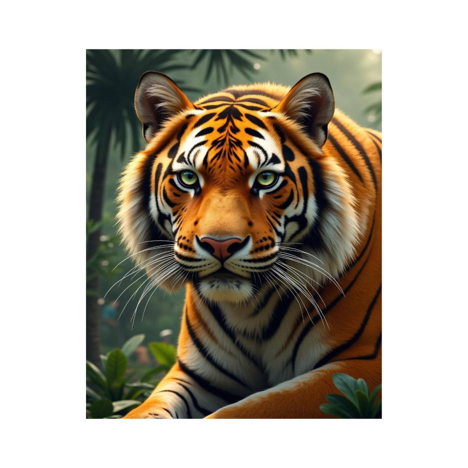 Paint by Numbers Kit for Adults, Tiger Majestic Jungle Wildlife Nature Paint by Numbers, Easy ...