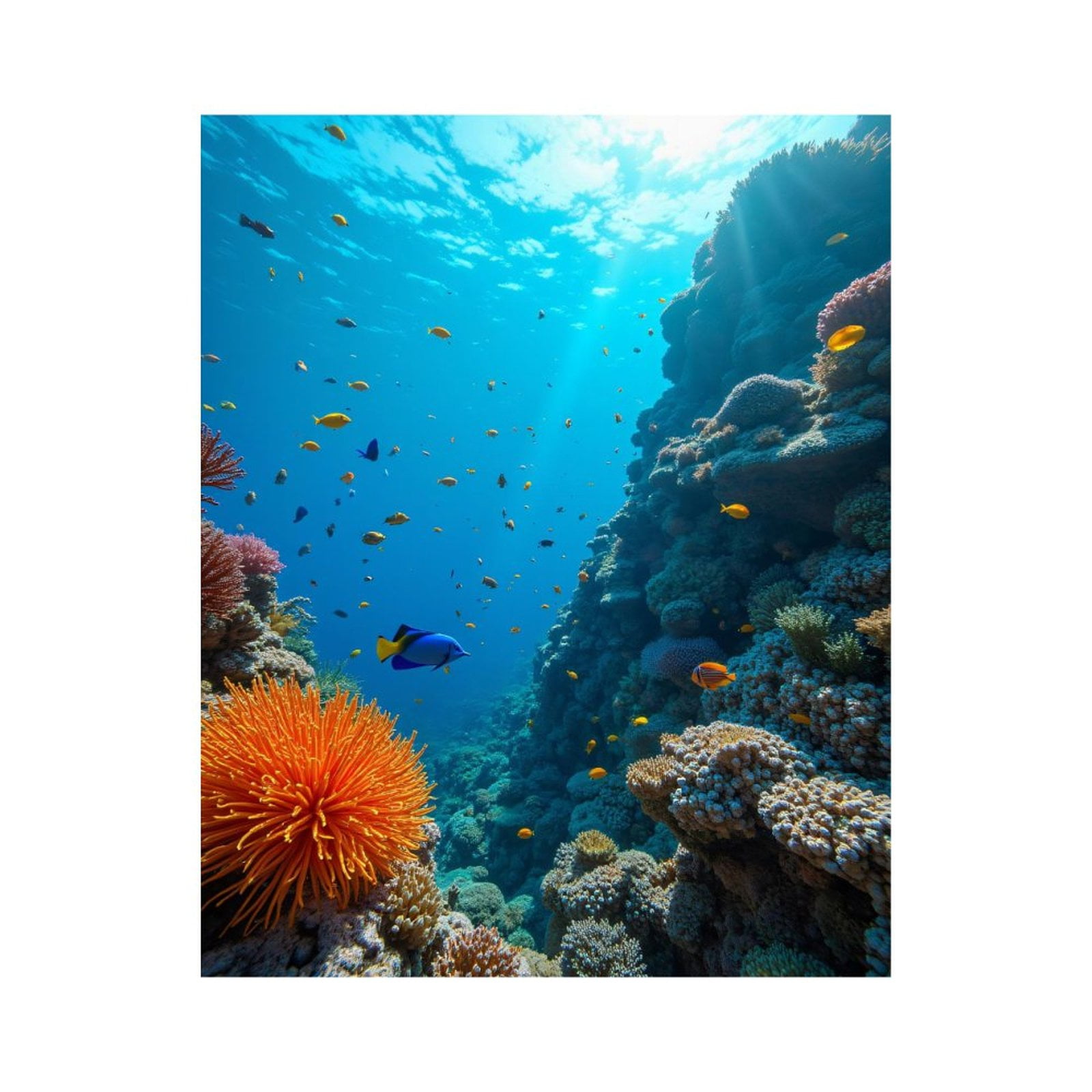Paint by Numbers Kit for Adults, Underwater Coral Reef Marine Life ...