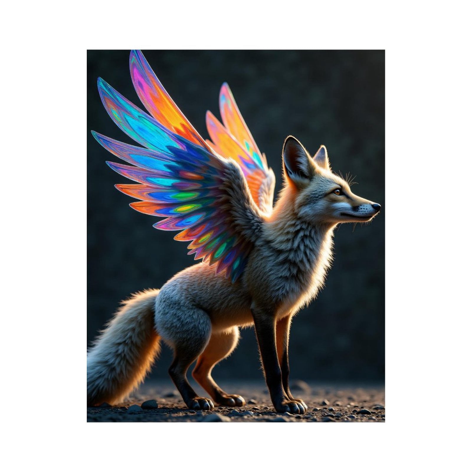 Paint by Numbers Kit for Adults, Winged Fox Fantasy Creature Paint by ...