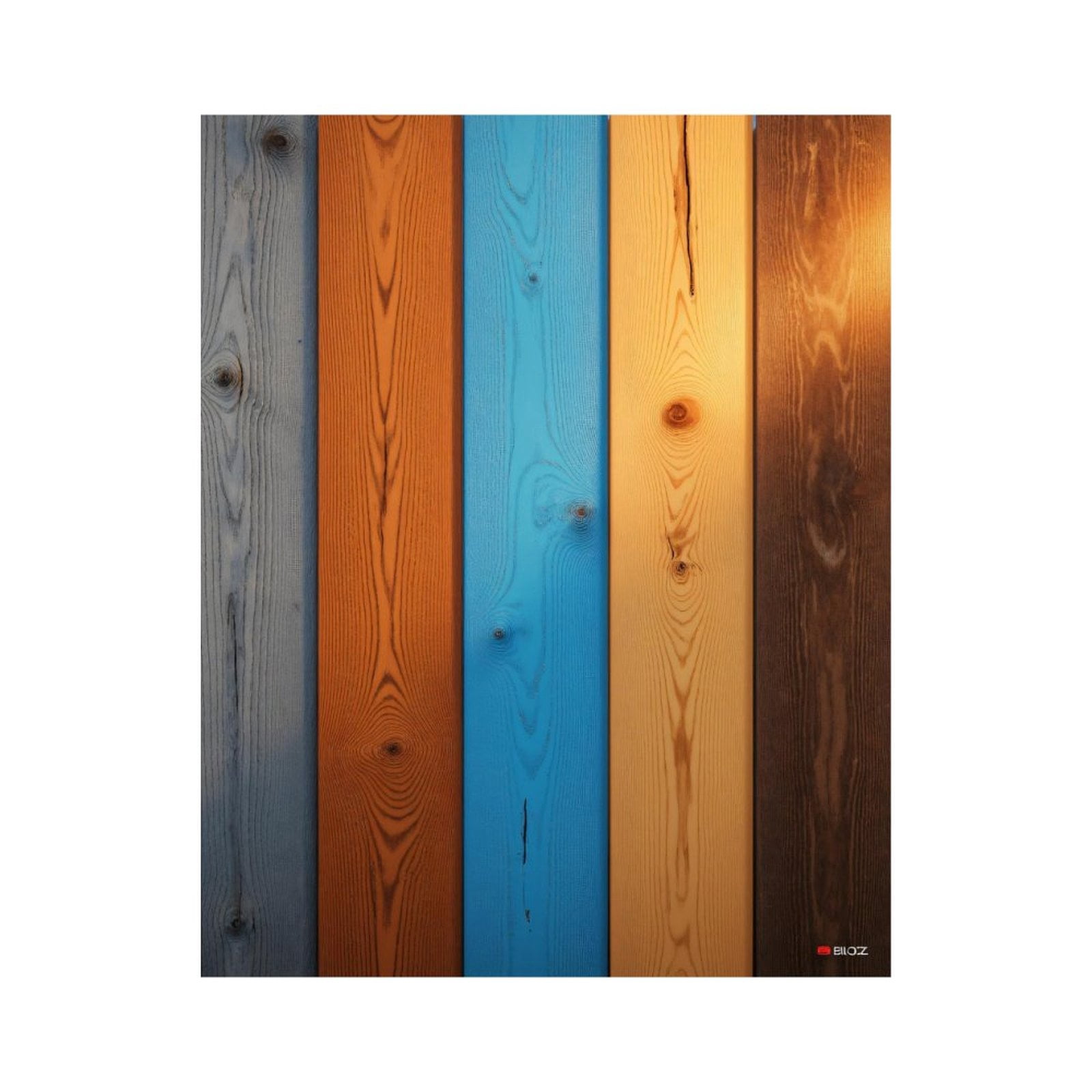Paint by Numbers Kit for Adults, Wooden Plank Color Pattern Paint by ...