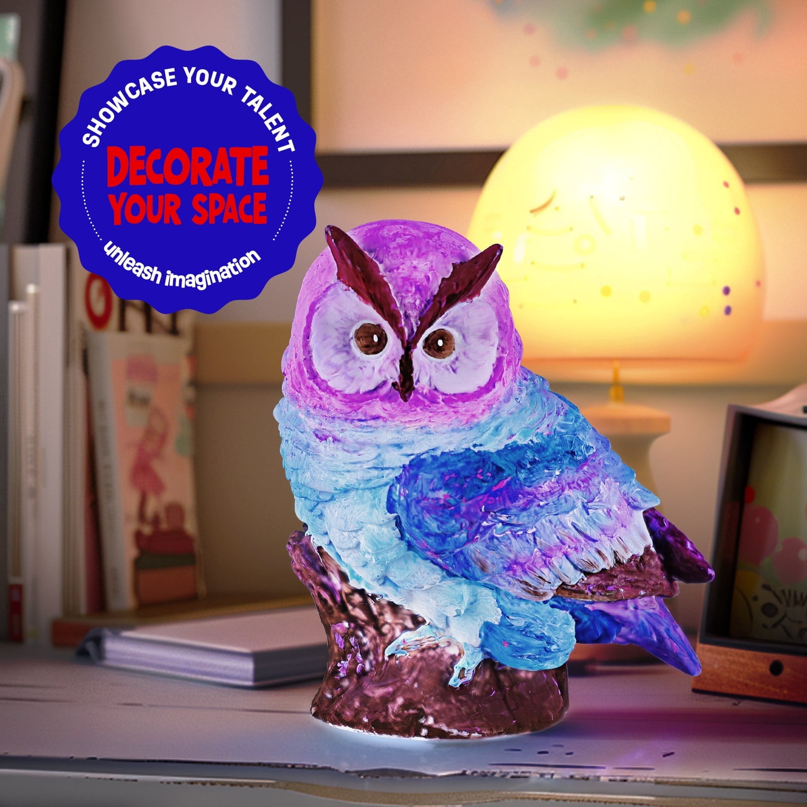 Paint Your Own Owl Lamp Craft Kit for Kids – Creative Art & Painting ...