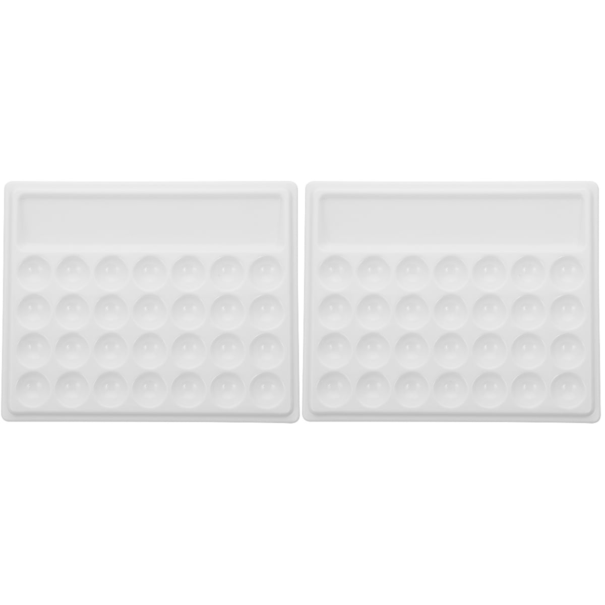 Paint Palette 2 Pc Pigment Board Imitation Porcelain Color Mixer Plate ...
