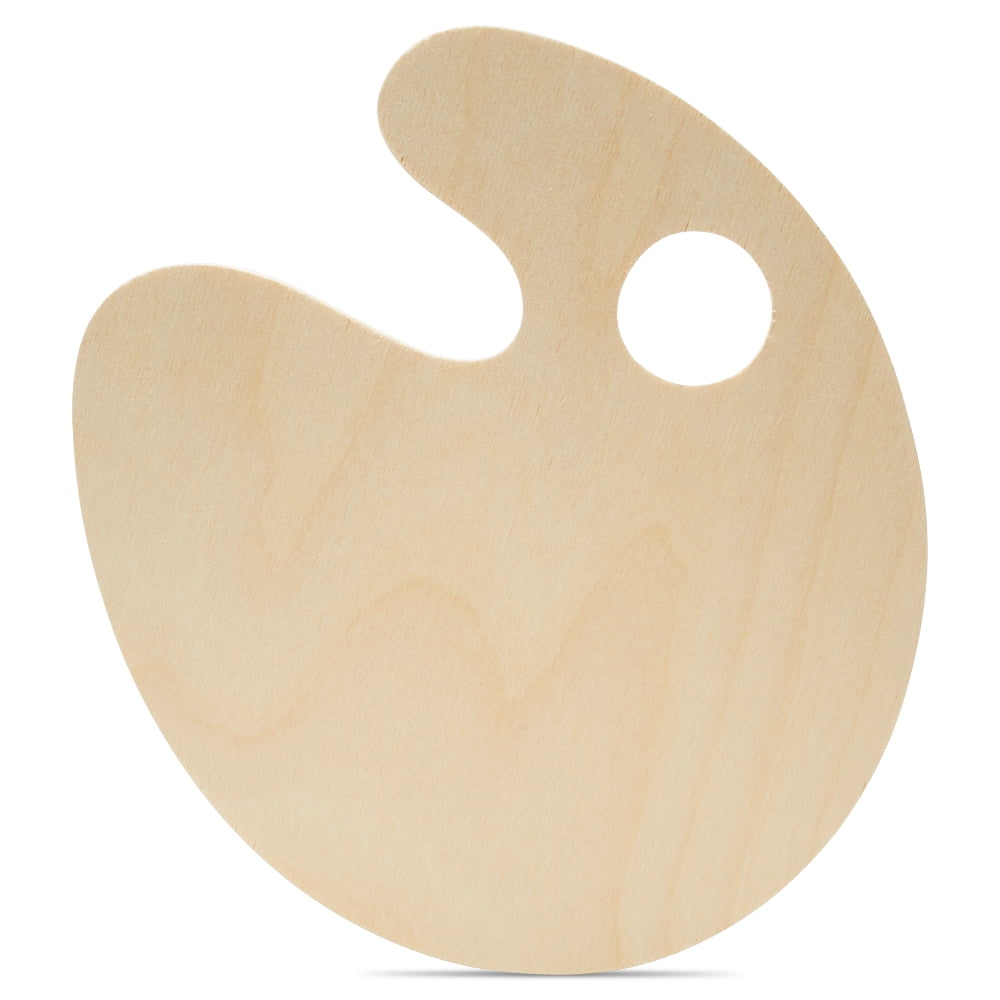 Paint Palette Cutouts 12-inch, Pack of 10 Wood Door Hanger Blanks ...