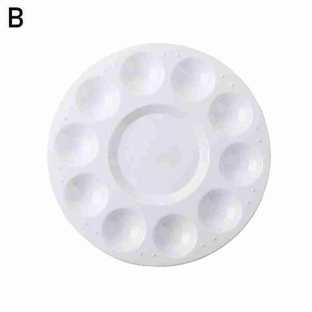 Paint Palette Tray Round Plastic Watercolor Mixing DIY Craft Kid ...