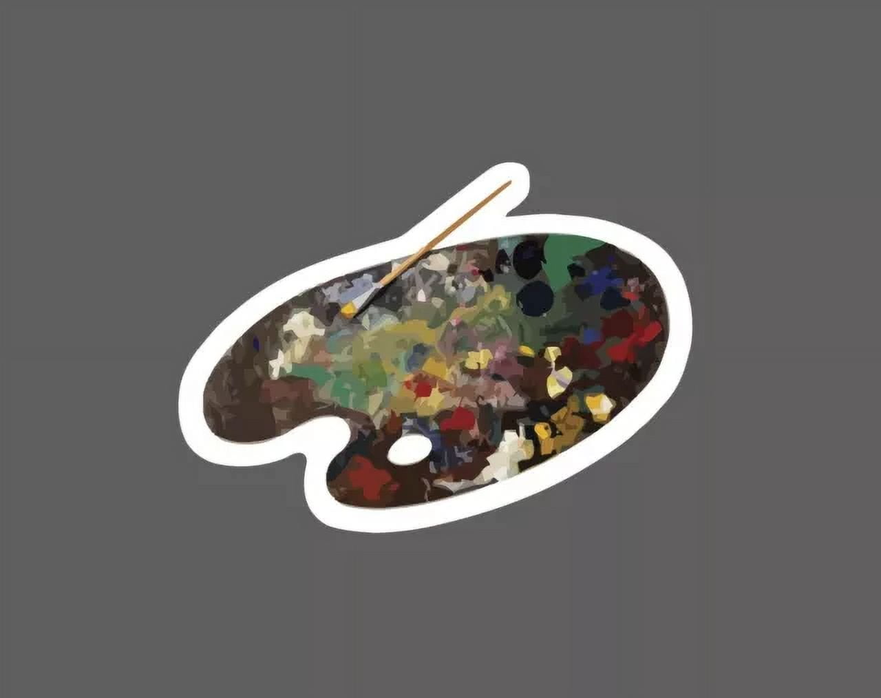 Paint Pallet Sticker Artist Waterproof Sticker Phone Decal Water Bottle ...