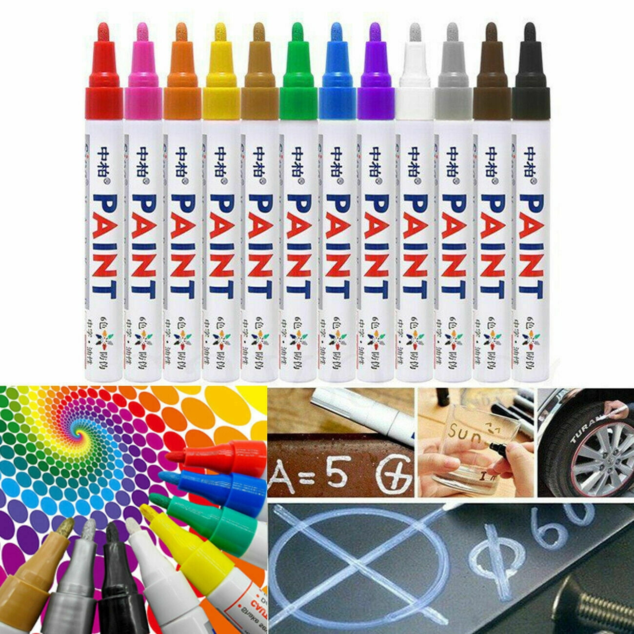Paint Pen Waterproof Permanent Oily Paint Marker Pen Shoe Graffiti Pen ...