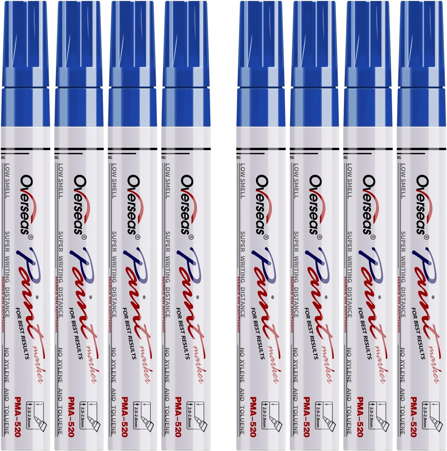 Paint Pens Paint Markers - Blue Permanent Markers 8 Pack, Oil Based ...