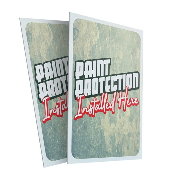 Paint Protection (2-PACK) 24" x 36" Plastic Signs | Sign Insert 4mm ...