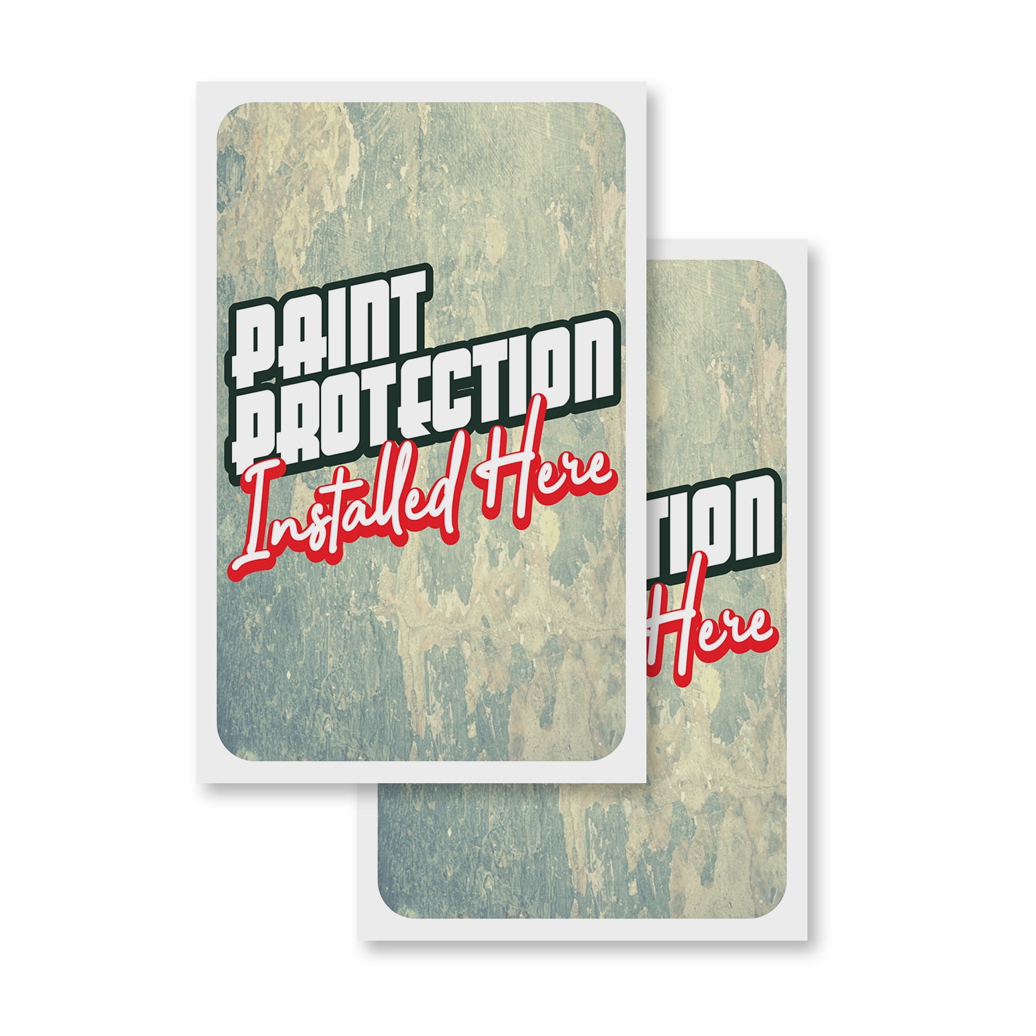 Paint Protection (2-PACK) 24" x 36" Vinyl Decals | Sign Insert Peel ...