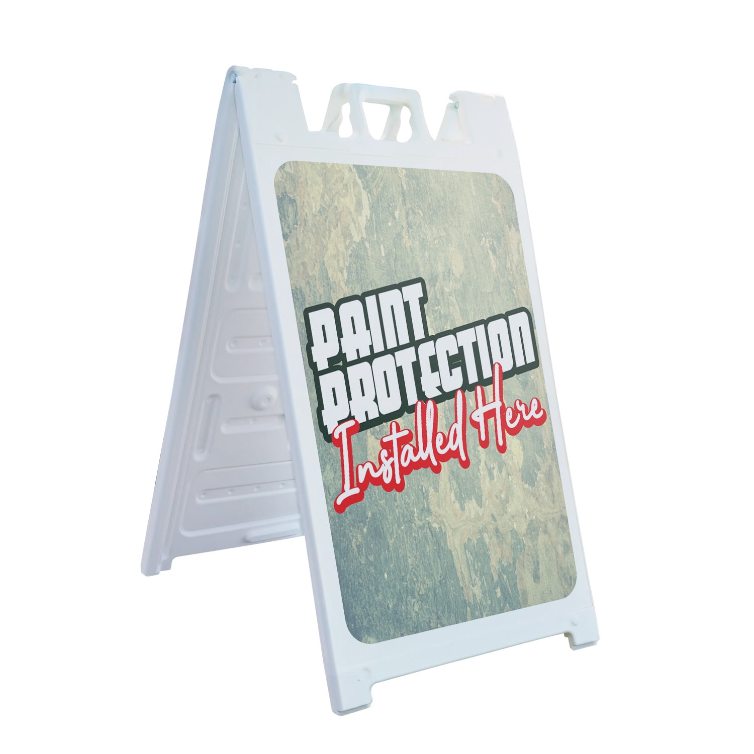 Paint Protection 24" x 36" Double Sided A-Frame Sidewalk Sign, Includes ...