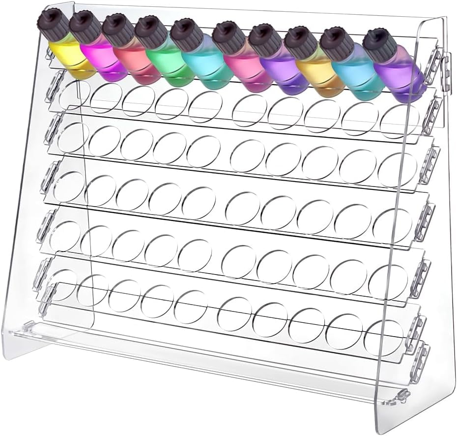 Paint Rack Organizer 60 Holes Acrylic Paint Storage Organizer Stand ...
