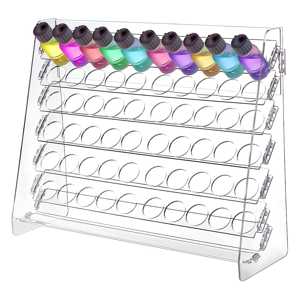 Paint Rack Organizer 60 Holes Acrylic Storage Stand With 6 Tier Stands ...