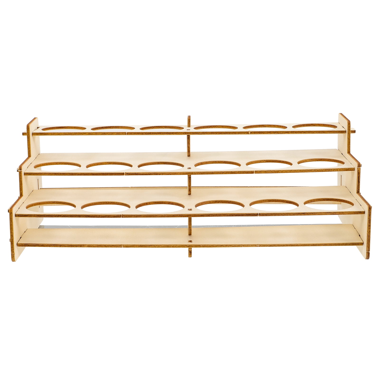 Paint Rack Organizer Wooden Craft Paint Storage Rack DIY Paint Bottle ...