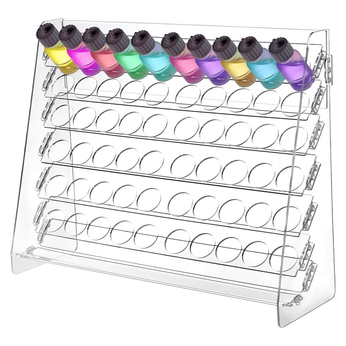 Paint Rack Organizer with 6-Tier Stand Display Craft Paint Rack Acrylic ...