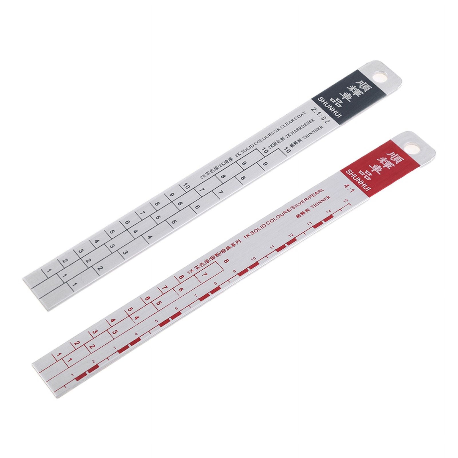 Paint Ratio Ruler - Mixing Dipstick Tool with Measurements - Walmart.com