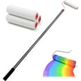 BsBsBest Paint Roller Set with 4FT Extendable Stainless Steel Poles ...