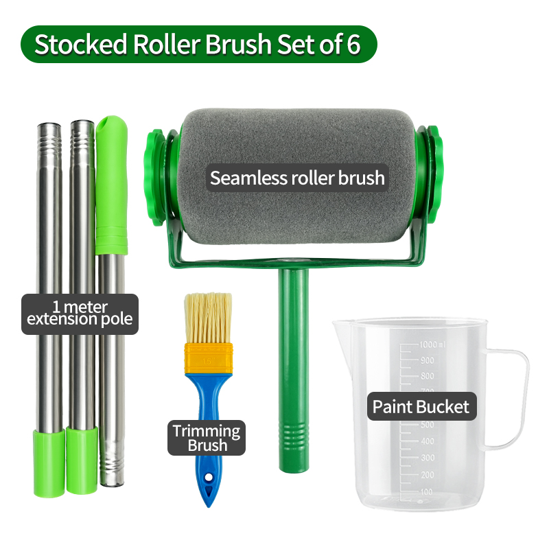 Paint Roller Brush Kit Pro,Wall Painting Handle Tool with Paint Runner ...