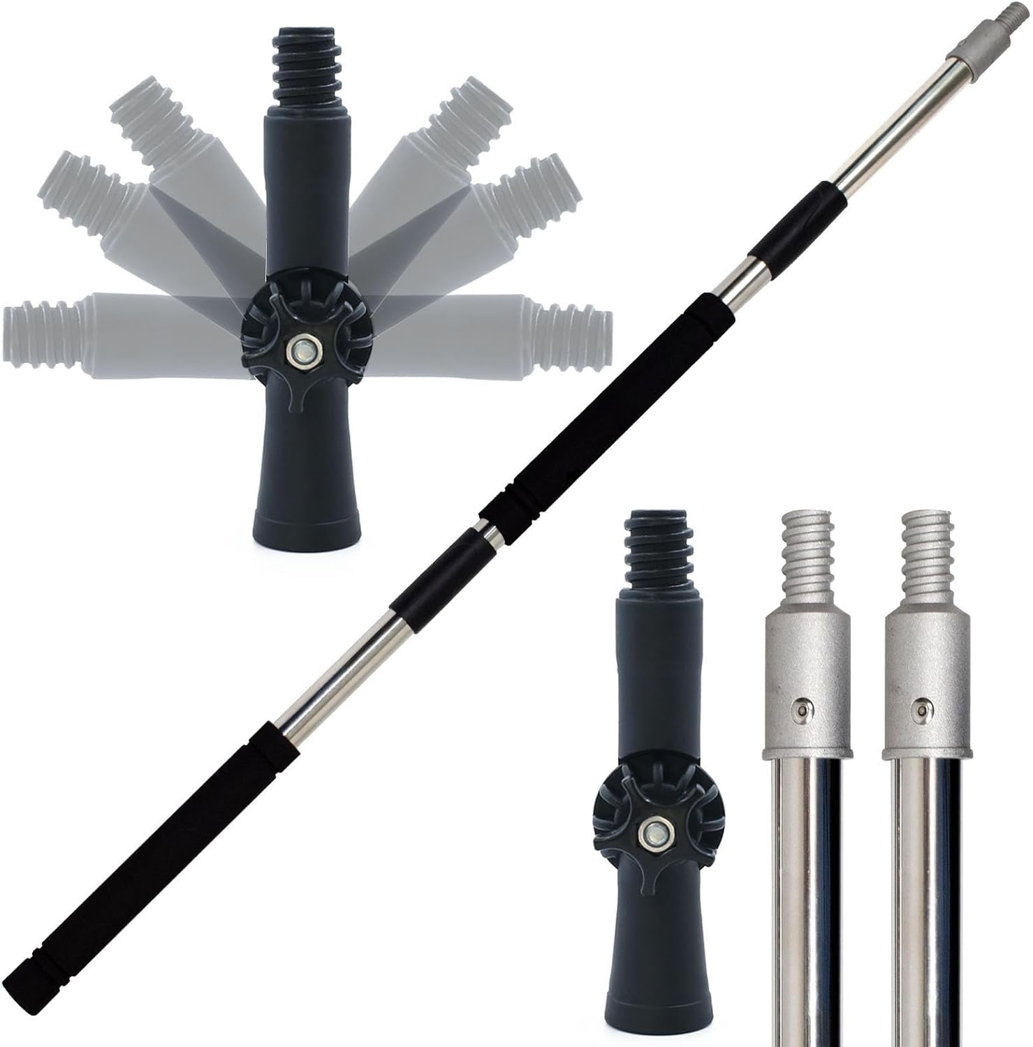Paint Roller Extension Pole, 4ft to 12ft Paint Extension Pole Multi ...