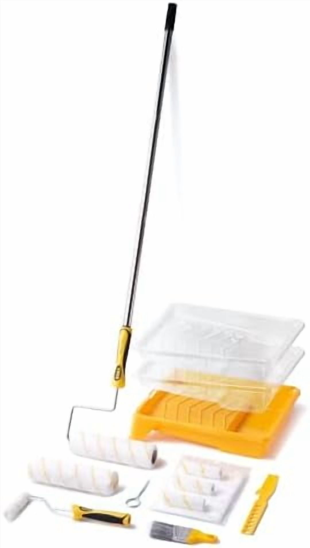 Paint Roller Kit with Extension Pole - 9 Inch Paint Roller with Tray ...