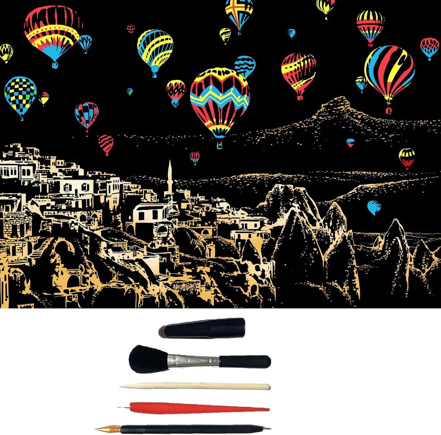 Scratch Art for Adults & Teens, Paint by Scratch 15.7 X 11.2 Inches ...