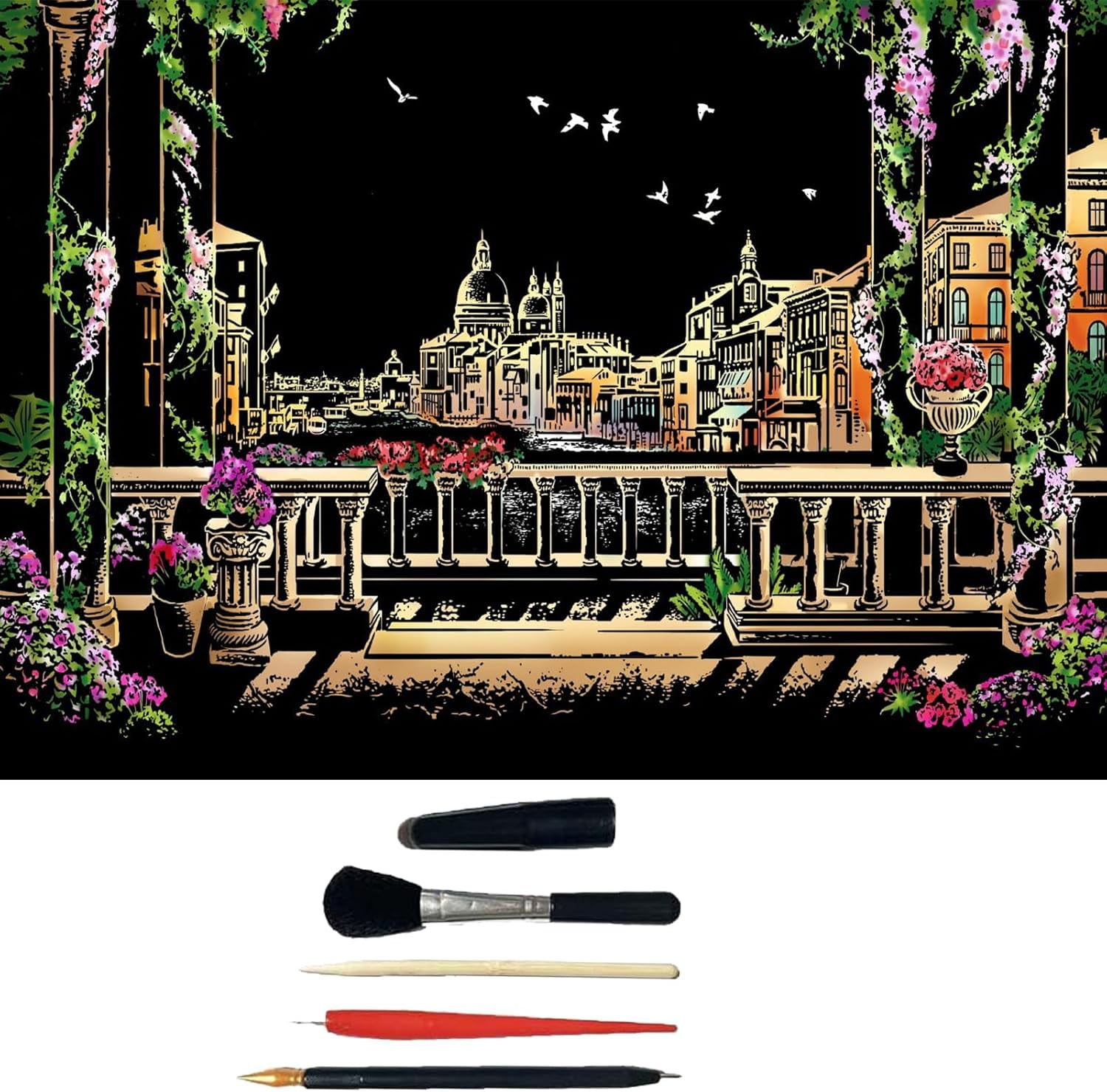 Paint by Scratch Adult,Scratch Painting Kit,Scratch Painting Art ...