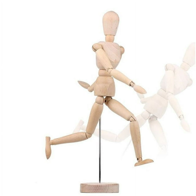 Paint Sketch Wooden Man Model Artist Movable Limbs Doll Art Draw Action ...