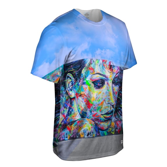 Paint Splashes Woman Graffiti Art Basel Miami 2013 Mens T-Shirt All ...