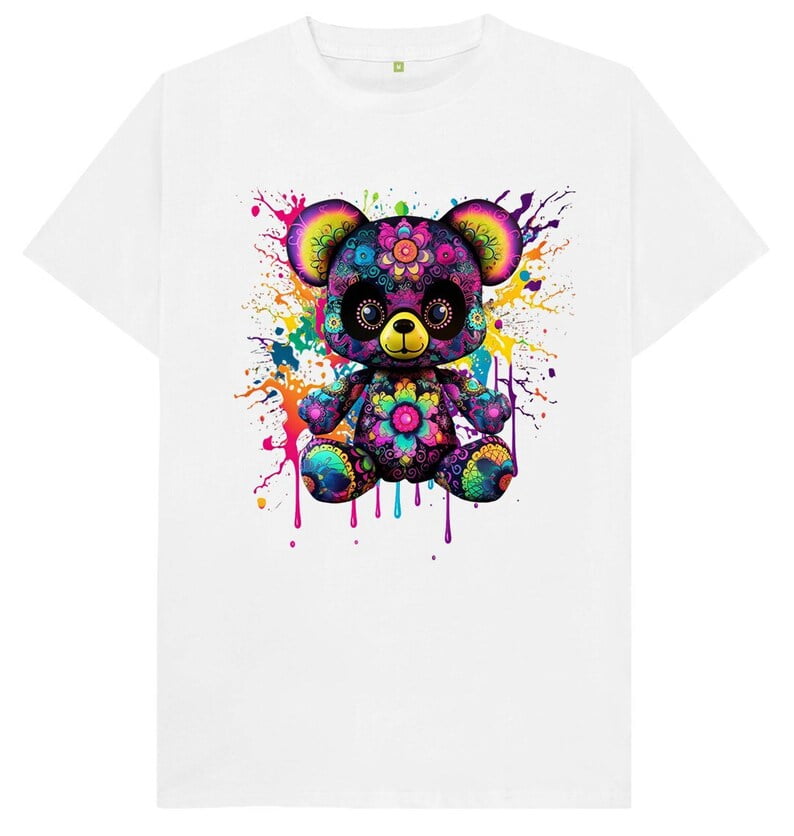 Paint Splat Aztec Teddy Bear T Shirt - Walmart.com