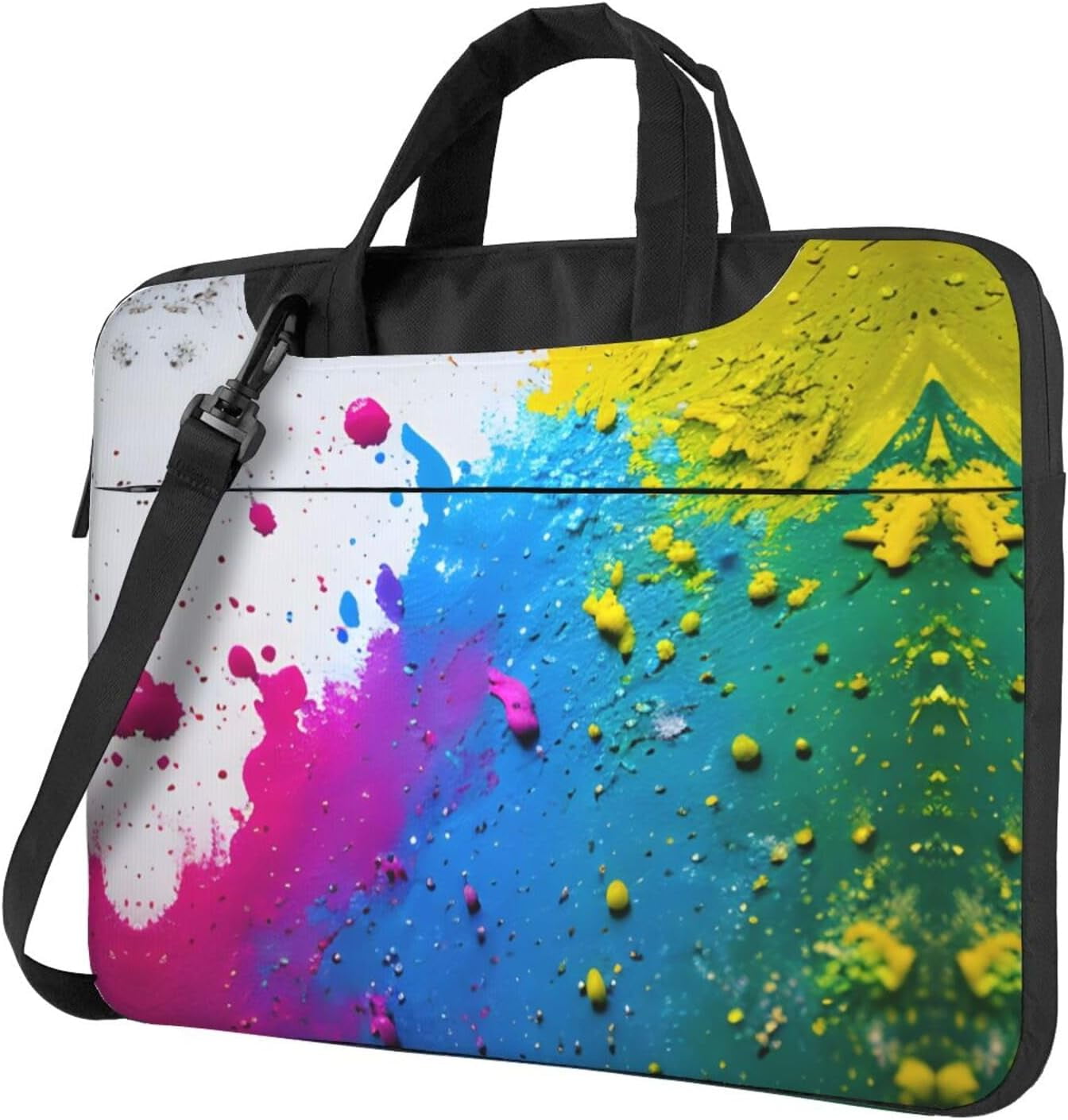 Paint Splatter Backdrop Print Laptop Shoulder Bag Messenger Laptop Bag ...